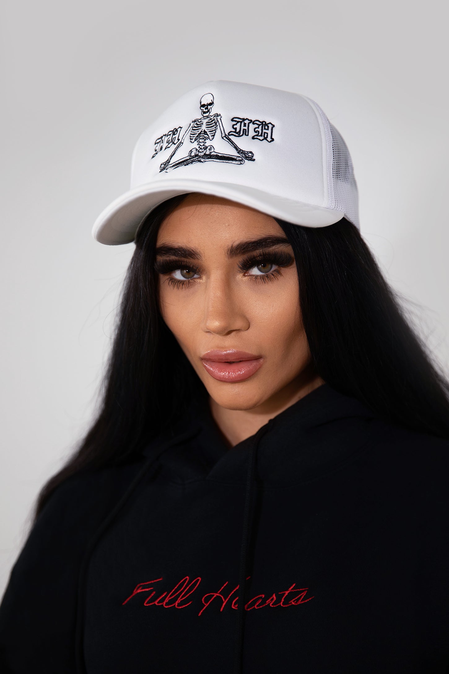 Skeleton Trucker White– Full Hearts LA